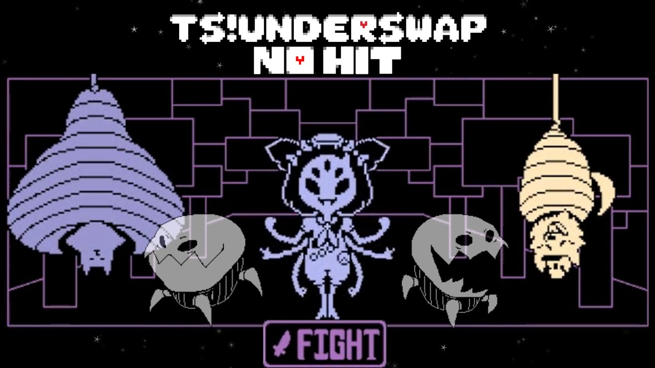 No Hit - TS!Underswap Ruthless Muffet Fight - YouTube