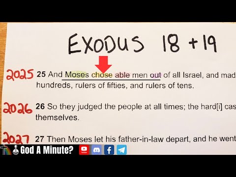 2025th Verse Moses Chose Able Men! A Hint At A 2025 Rapture? - YouTube