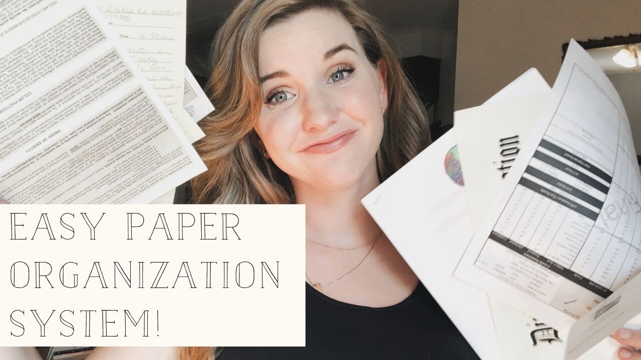 Organize Paper Clutter/EASY MINIMALIST METHOD FOR DEALING WITH ...