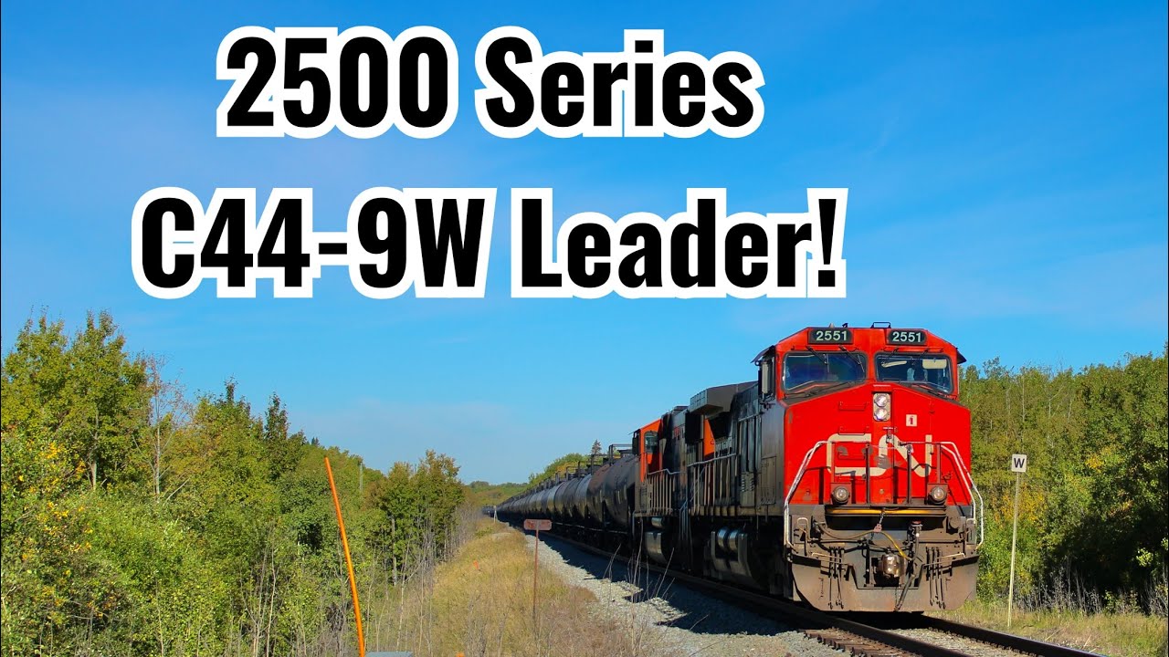 2500 Series C44-9W Leader! CN 2551 East Leading CN U734 - Near ...