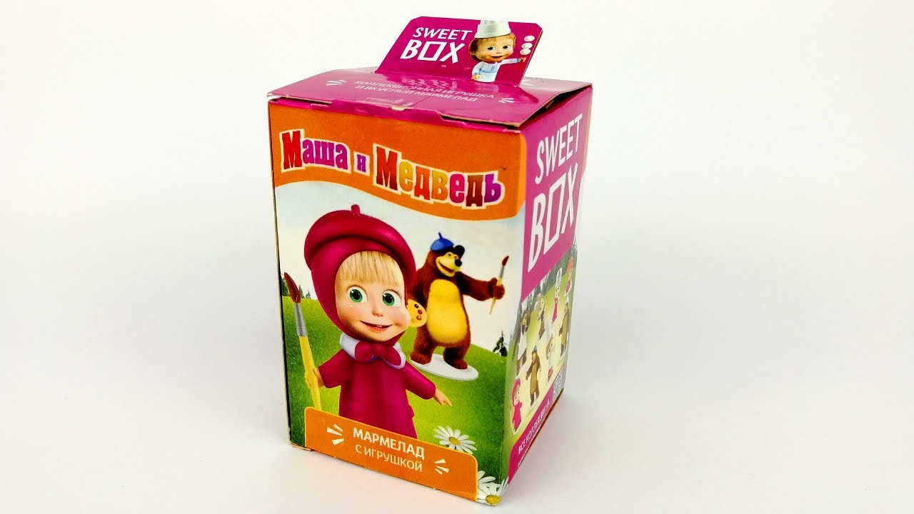 Masha and the Bear Sweet Box Blind Box Mystery Toy - YouTube