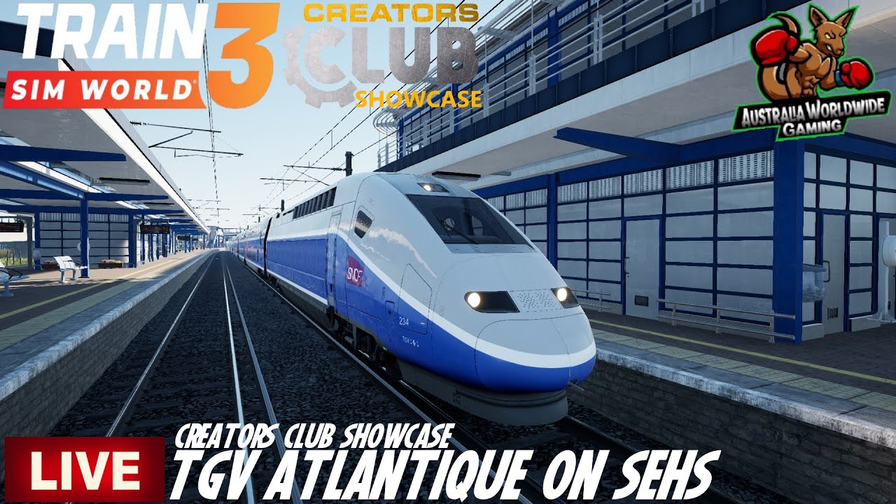 Train Sim World 3 LIVE|TGV Atlantique on the Southeastern High Speed ...