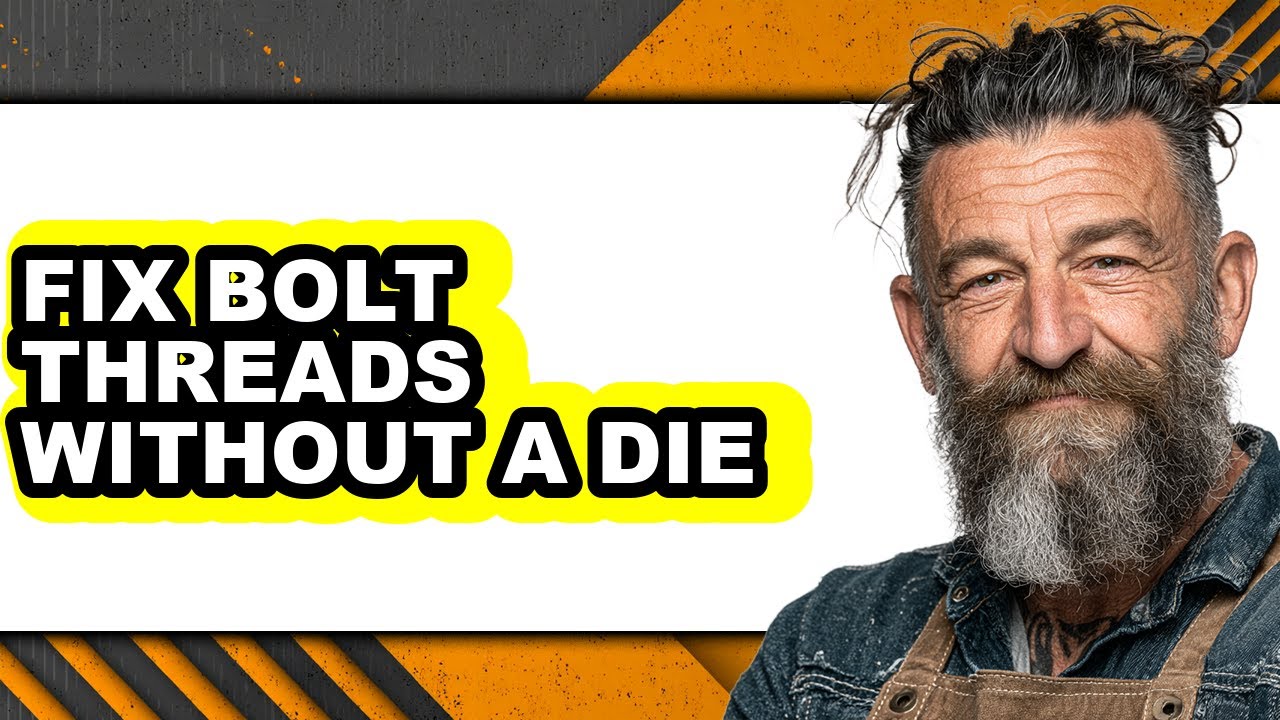 How to Fix Bolt Threads Without a Die (only Way) - YouTube
