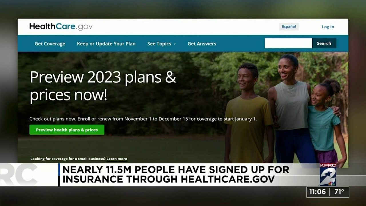 Nearly 11.5 million people have signed up for insurance through the ...