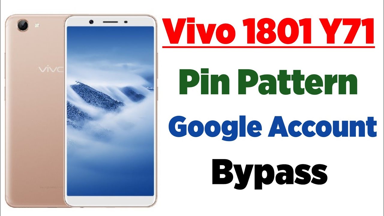 Vivo 1801 Y71 pin pattern password unlock | Vivo 1801 hard reset frp ...