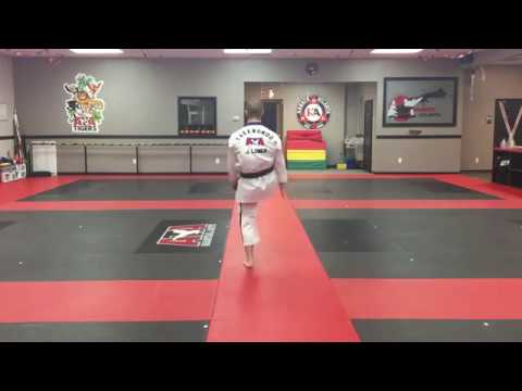 ATA Blue Belt Form In Wha 2 performed at regular speed - YouTube