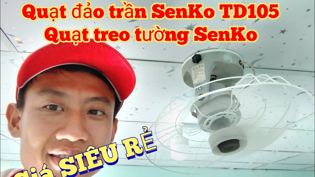 Quạt đảo trần SenKo TD105 | SenKo ceiling fan TD105 | Quạt treo tường ...