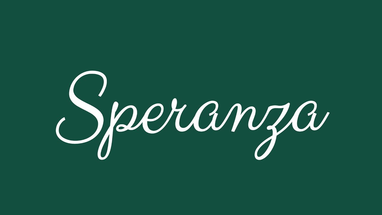 Learn how to Sign the Name Speranza Stylishly in Cursive Writing - YouTube