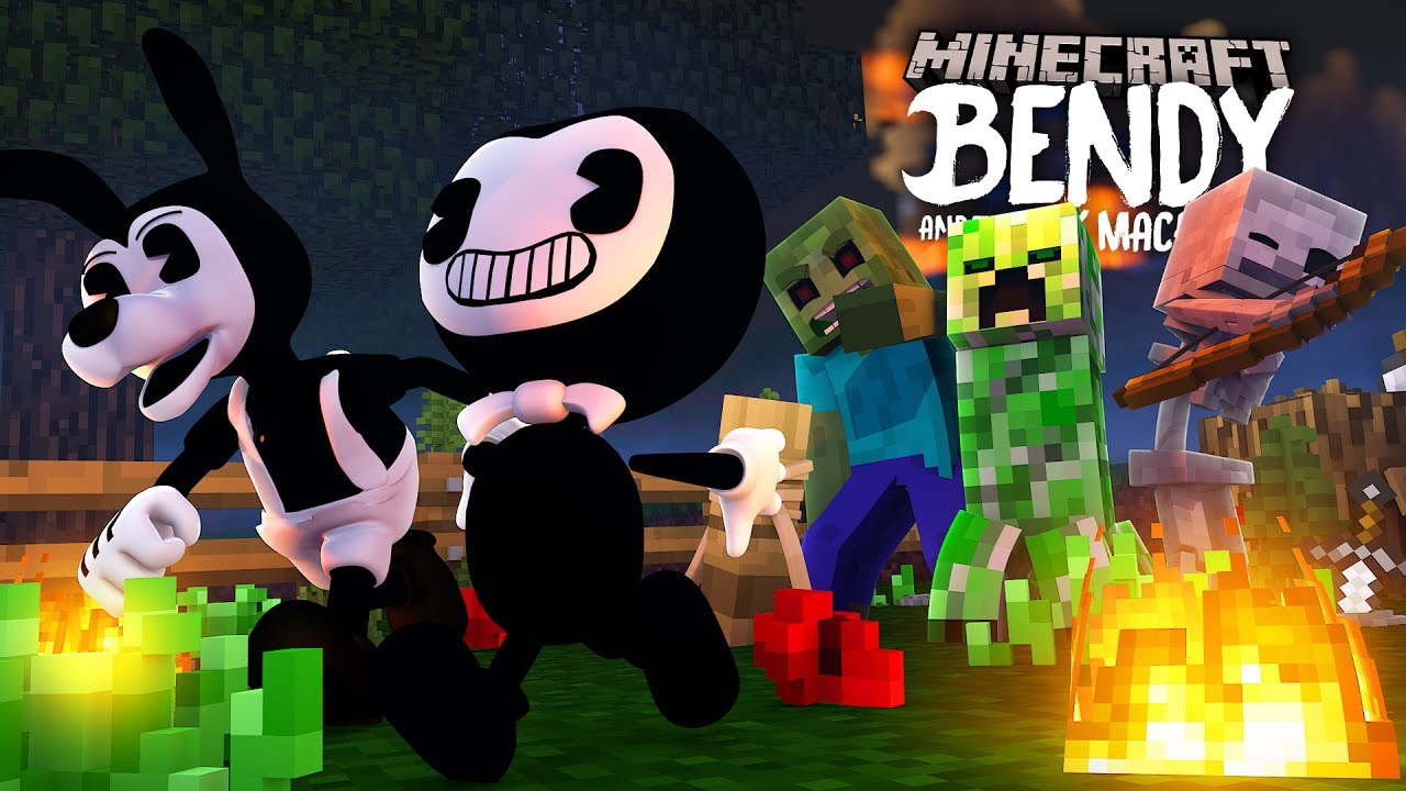 CAN BENDY AND THE INK MACHINE DEFEAT MINECRAFT MOBS - Creeper, Zombie ...
