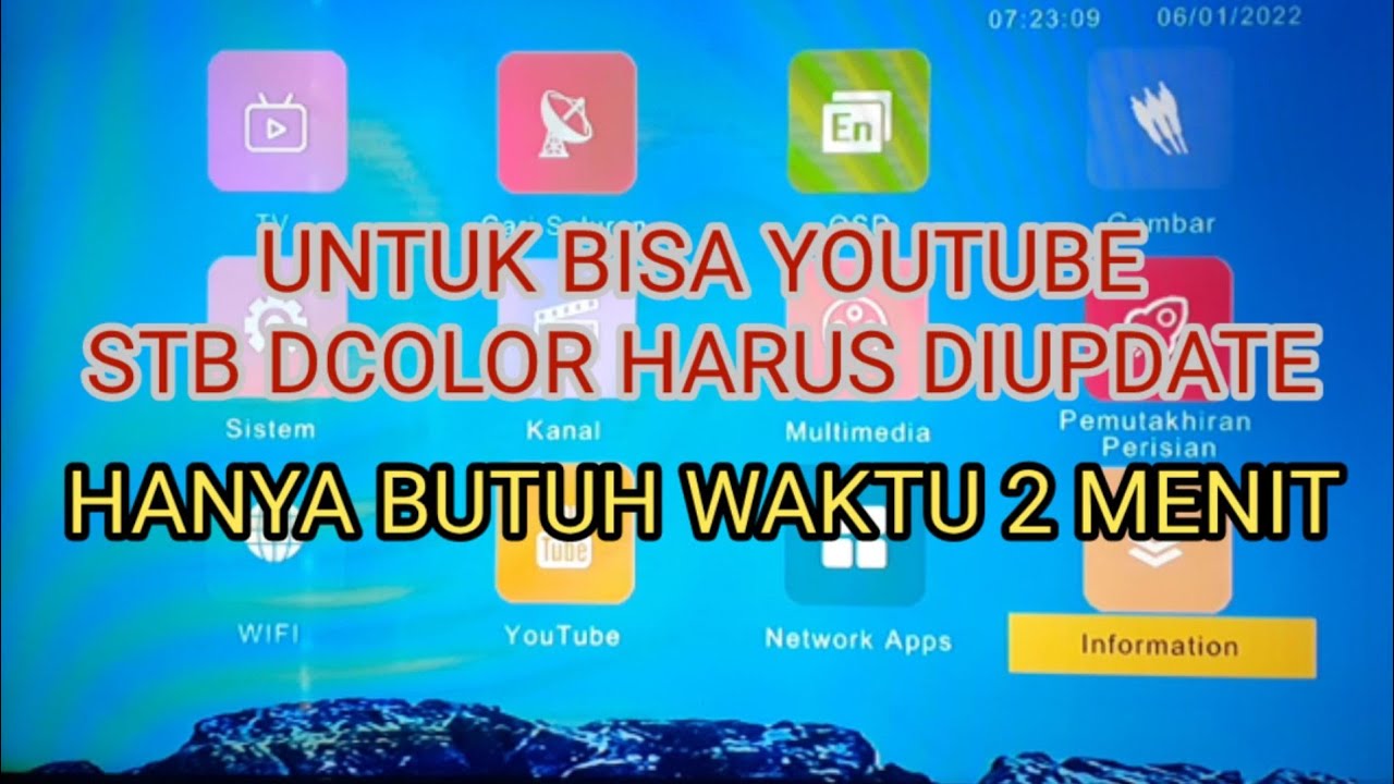 TUTORIAL CARA UPDATE SOFTWARE SET TOP BOX dcolor TERBARU AGAR BISA ...