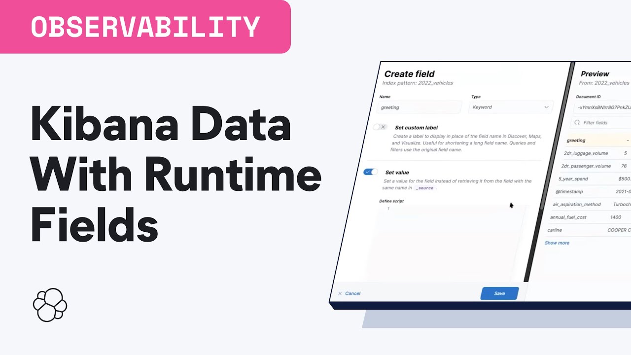 Creating Fields On The Fly In Kibana With Runtime Fields YouTube Creating Fields On The Fly In Kibana With Runtime Fields YouTube