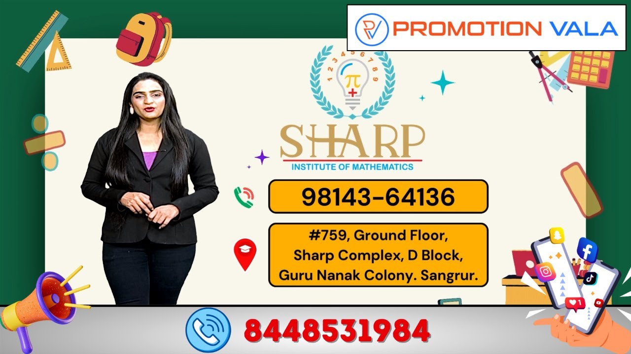 Promotion Video | Sharp Institute of Mathematics | PromotionVala - YouTube