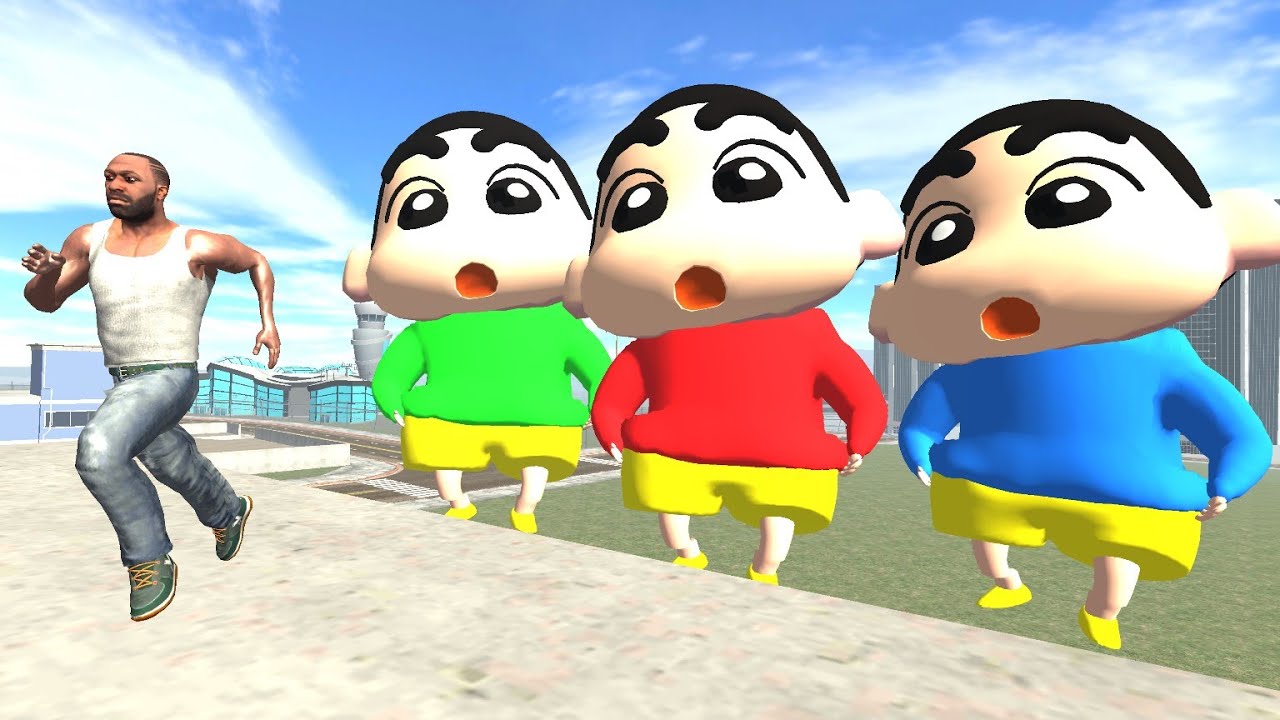 Franklin Found Colorful Shinchan in Indian Bike Driving 3D - YouTube