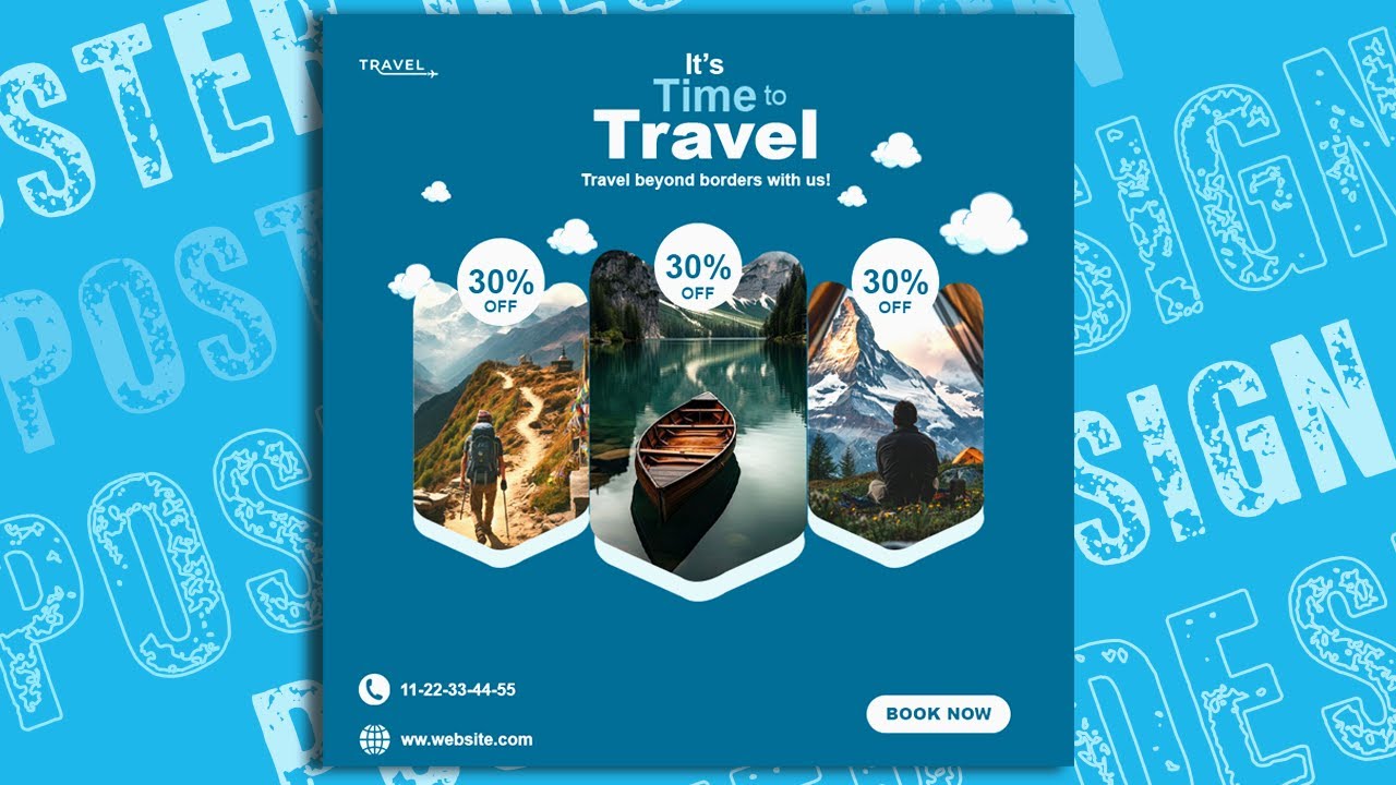 Photoshop Travel Poster Tutorial: Make Your Destination Pop! - YouTube