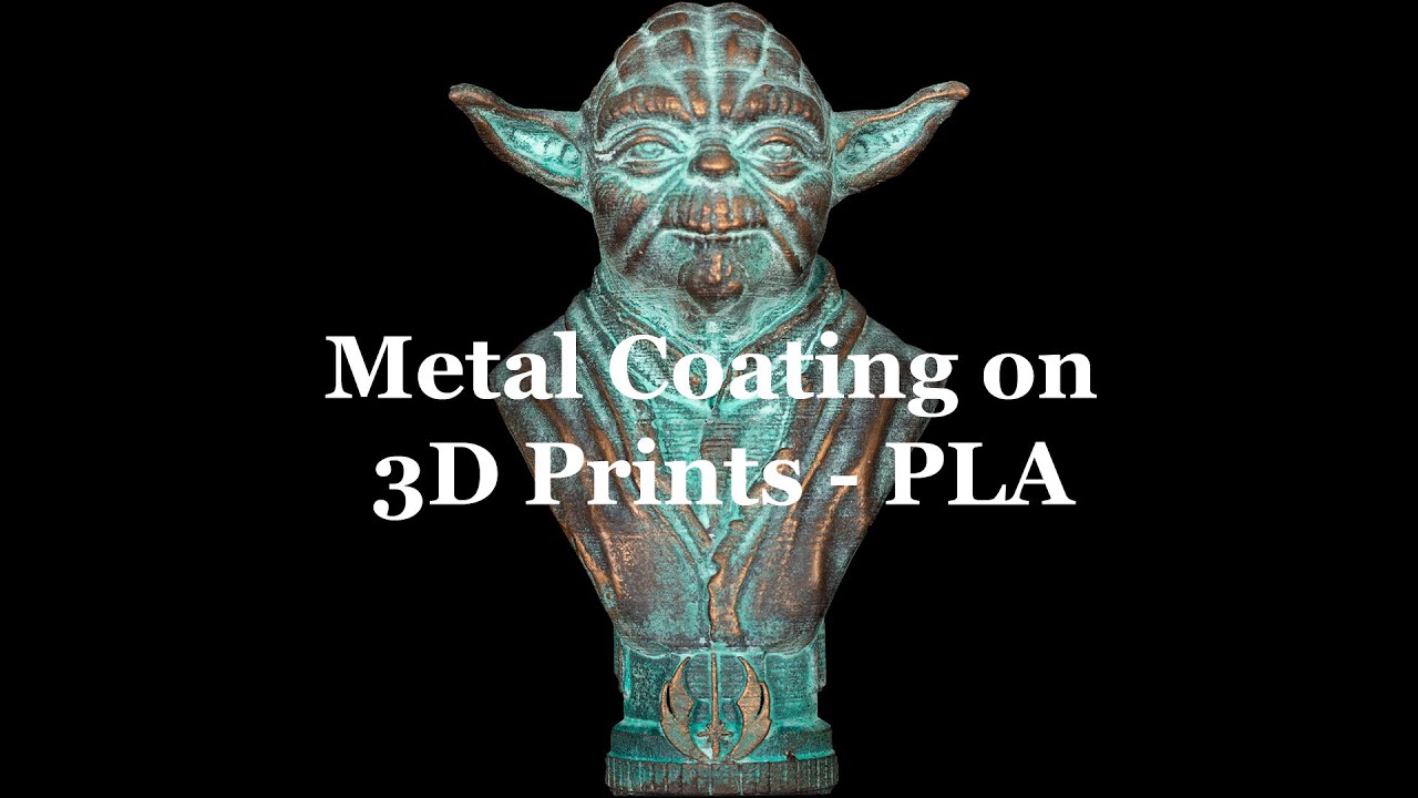 Metal Coating on 3D Prints - PLA - YouTube