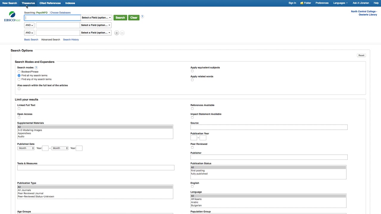 Cardinal Research Minute: Advanced Database Skills - Thesaurus - YouTube