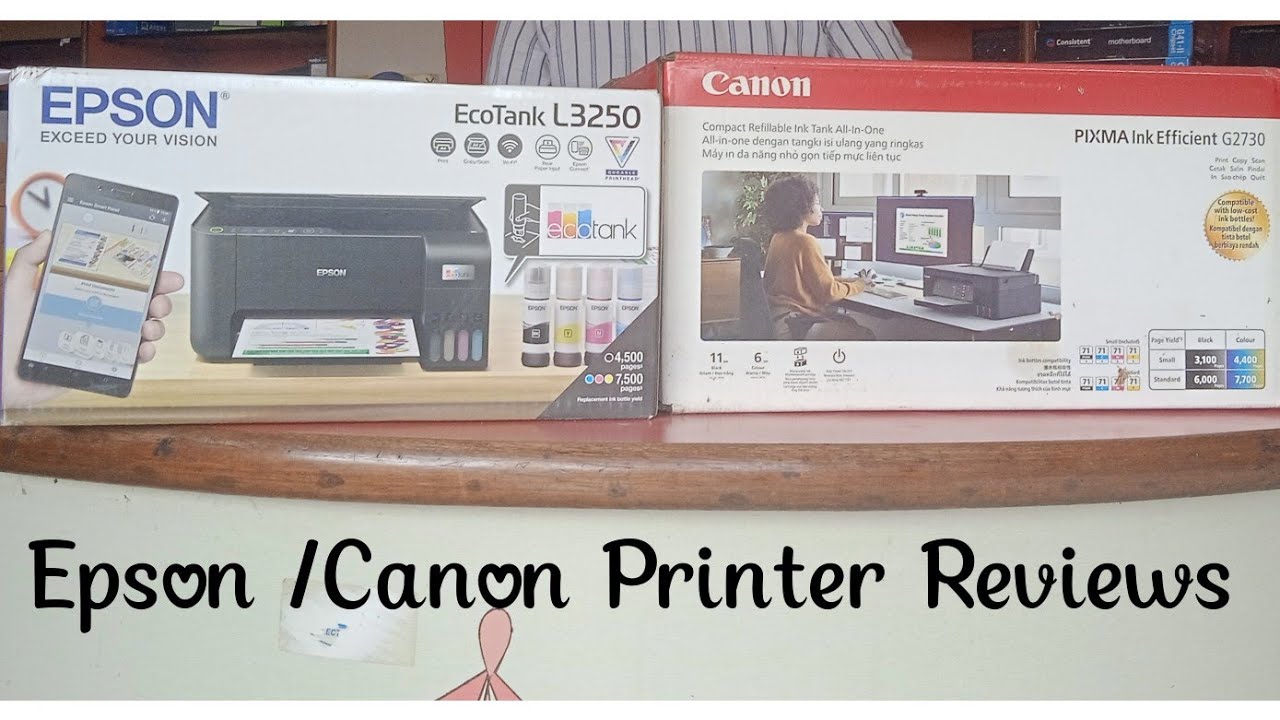 Epson L 3250 Vs Canon Pixma 2730 Printer Reviews In English. - YouTube