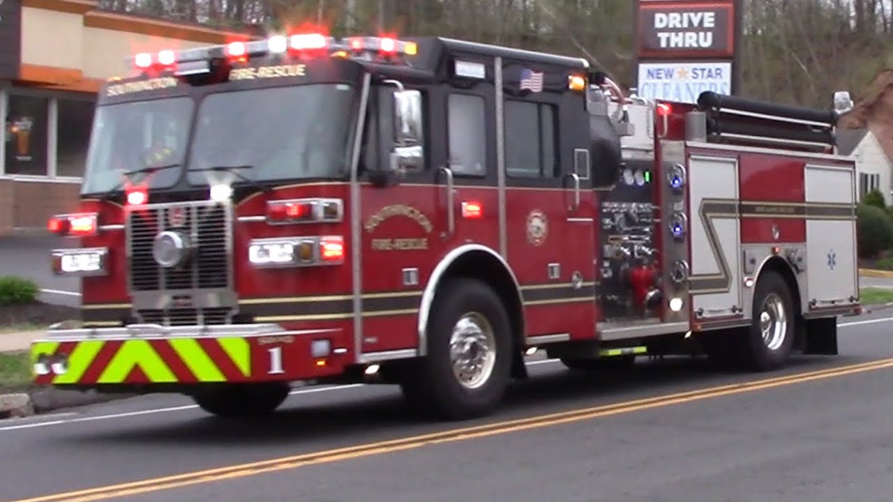 Southington Fire Department Squad 1 Responding - YouTube