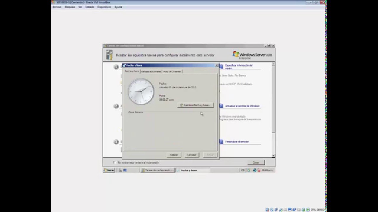 Tutorial Configuración Inicial Windows Server 2008 - YouTube