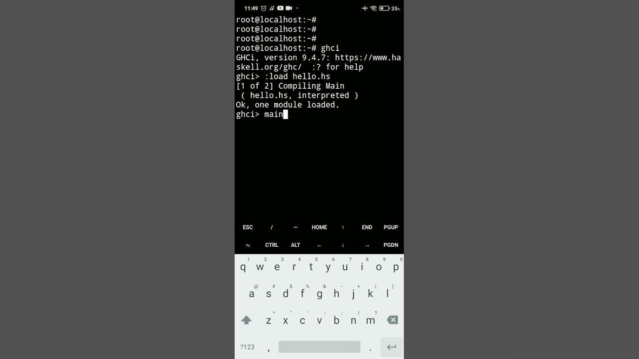 Perintah load dan reload pada shell ghci di Haskell - YouTube