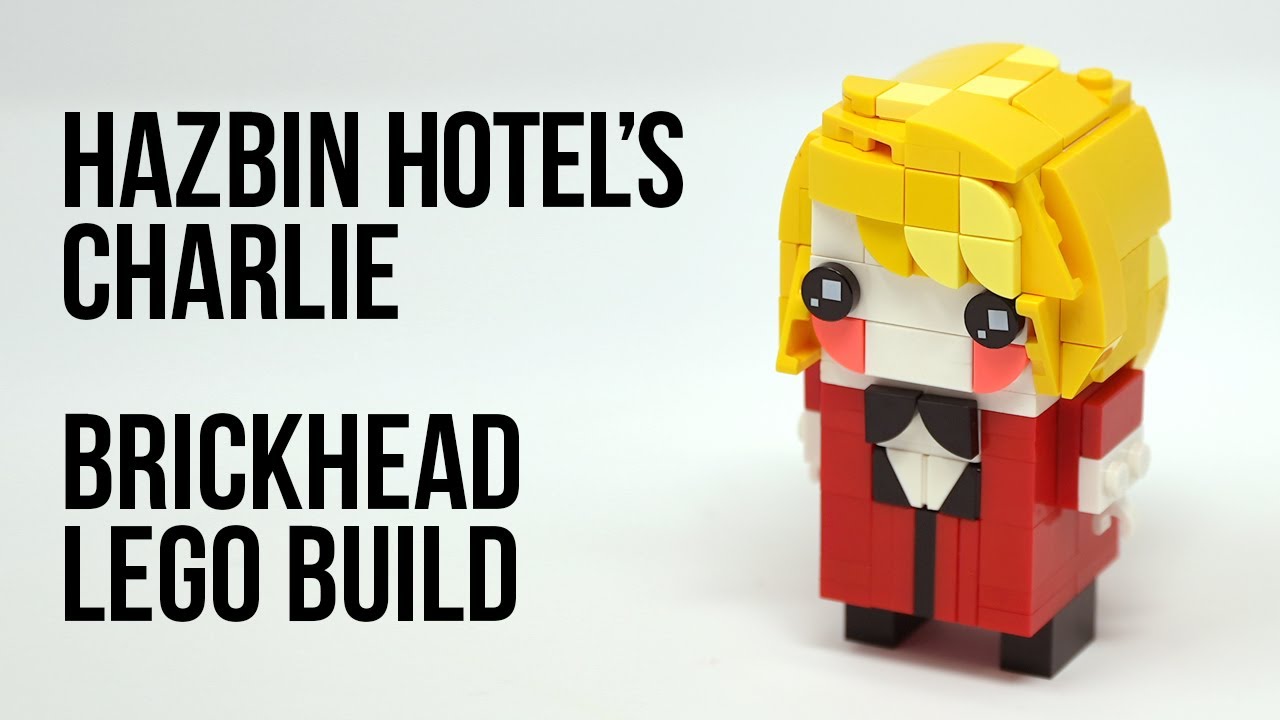 Hazbin Hotel's Charlie LEGO Brickhead Timelapse Build - YouTube