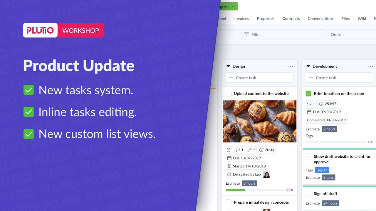Plutio Workshop: New Tasks System - YouTube