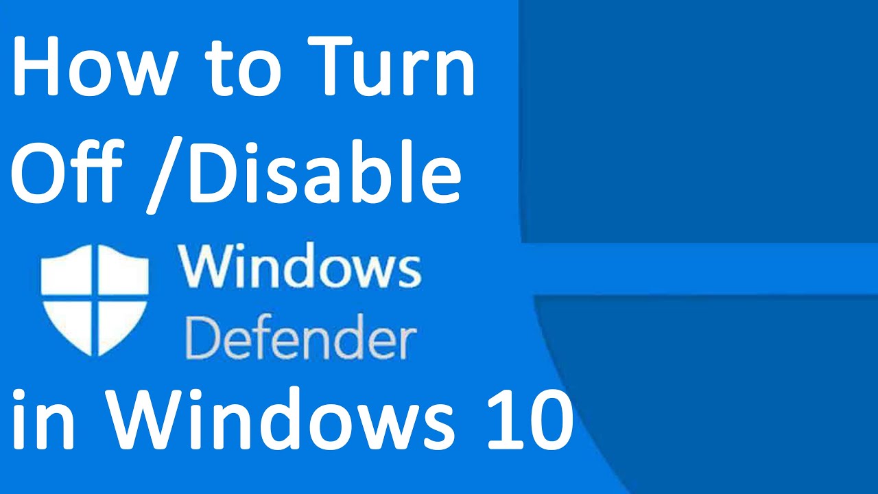 how to turn off windows defender in windows 10 "2020 New" - YouTube