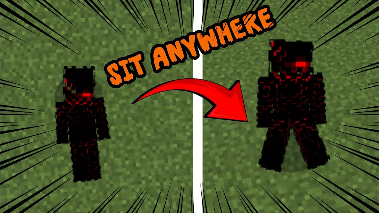 How to sit anywhere in Minecraft |minecraft |Editor angela - YouTube