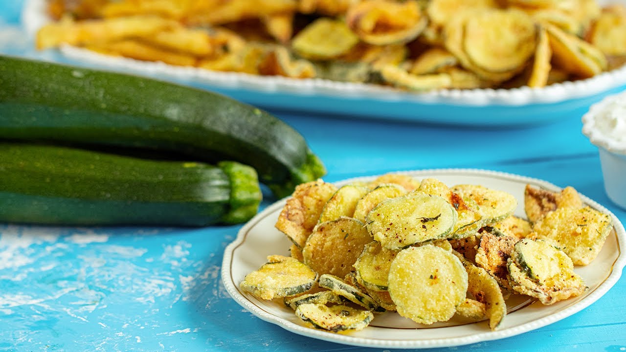 Greek Style Zucchini Chips: A Crispy & Delicious Appetizer - YouTube
