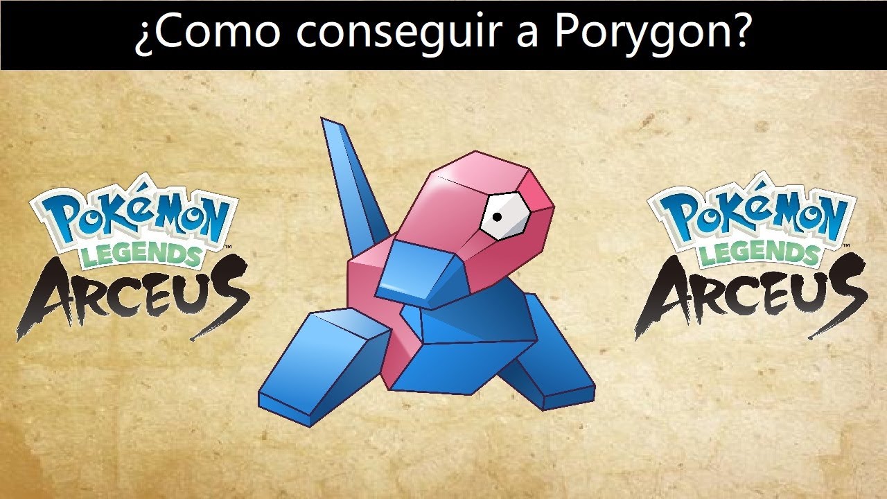 Como conseguir a Porygon en Pokemon Leyendas Arceus! - YouTube