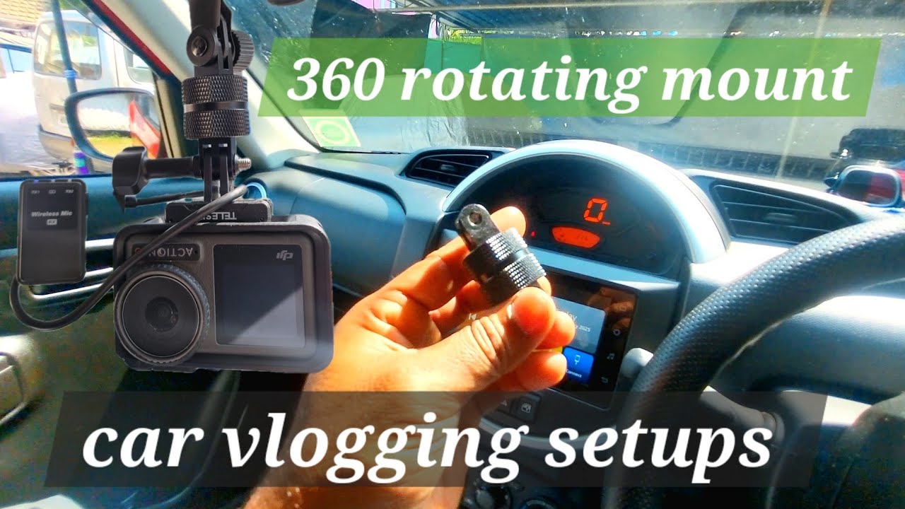 CAMERA MOUNT FOR VLOGGING IN CAR | 360 MOUNTS FOR CAR VLOGGING # ...