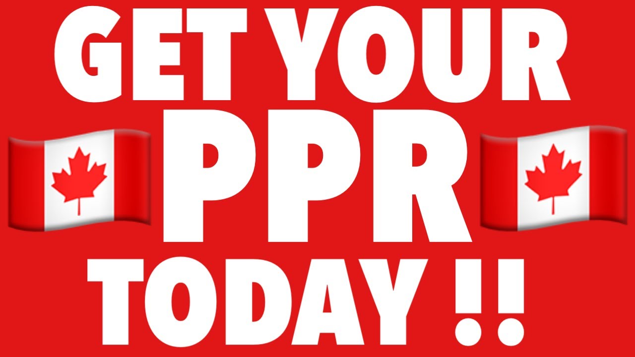 Canada PPR process fast 2021 | CANADA | STUDY VISA | 2021 | IRCC | PPR ...