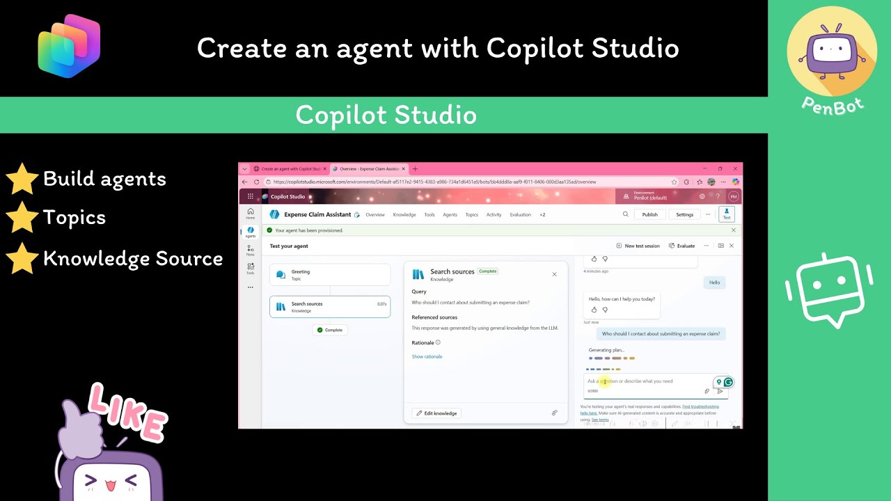 Copilot Studio - Create an agent with Copilot Studio [TH] - YouTube