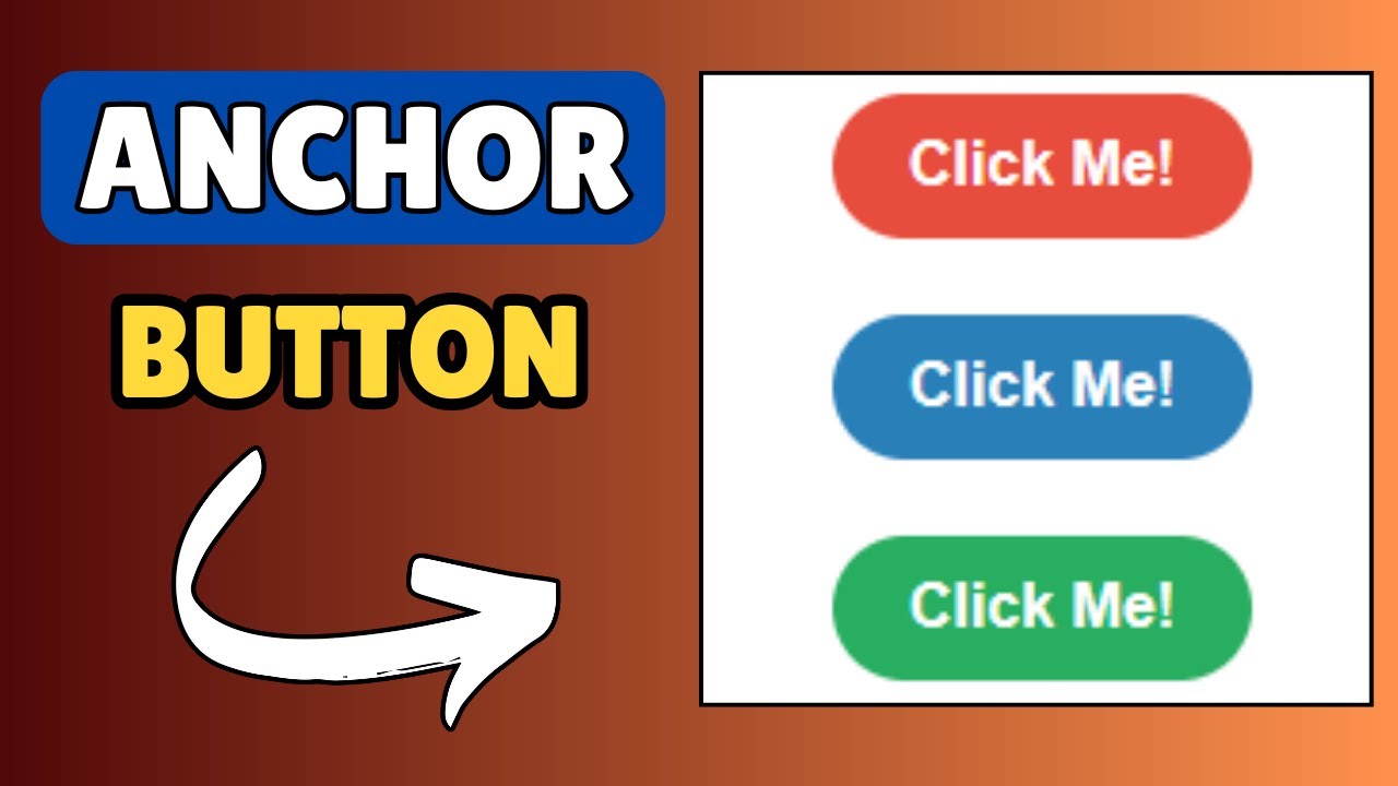 How To Style Anchor Tag As Button In Html And Css Youtube