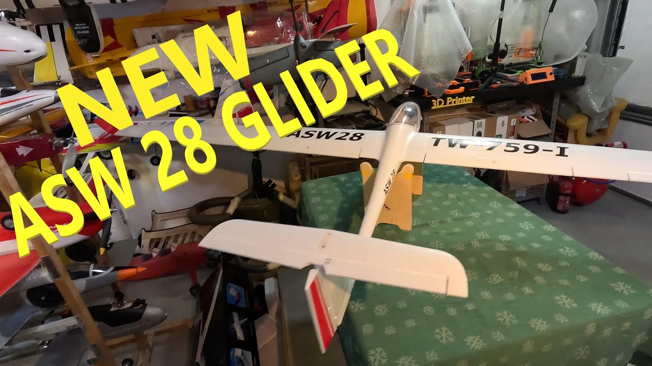 ASW 28 GLIDER. THERMAL FLIGHT. RC MODEL. GLIDER . HOBBY - YouTube