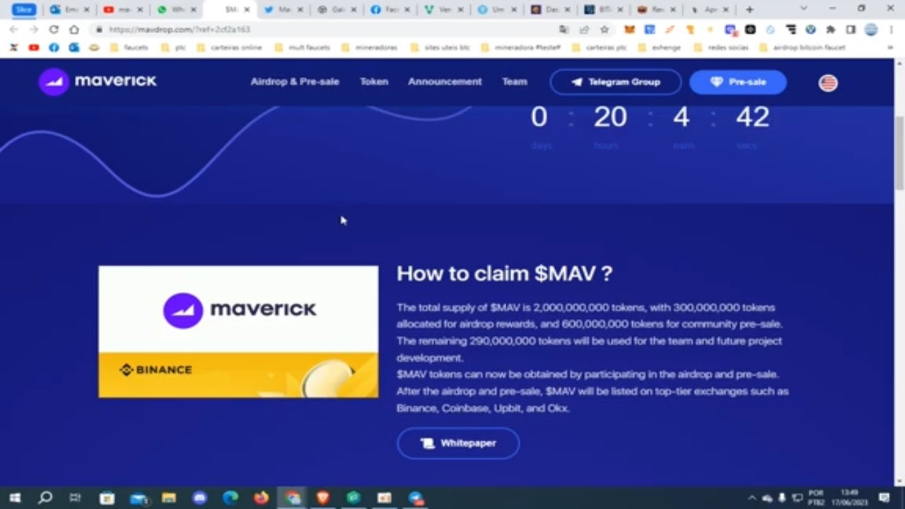 200 TOKENS MAV E MAIS 200 POR INDICAÇÃO??? PRECISA DE 2 INDICAÇÃO - YouTube