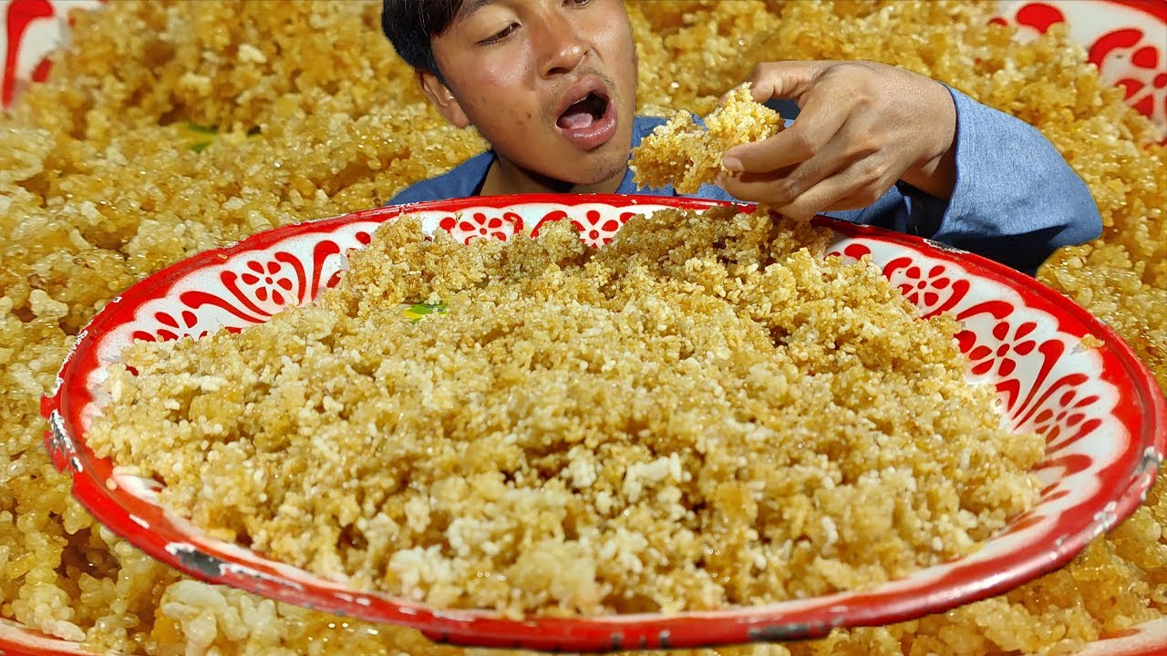 How to make fried rice with sugar- Cooking-Eating TV - YouTube