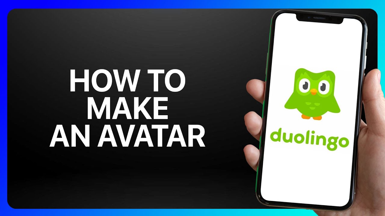 How To Make An Avatar In Duolingo Tutorial - YouTube