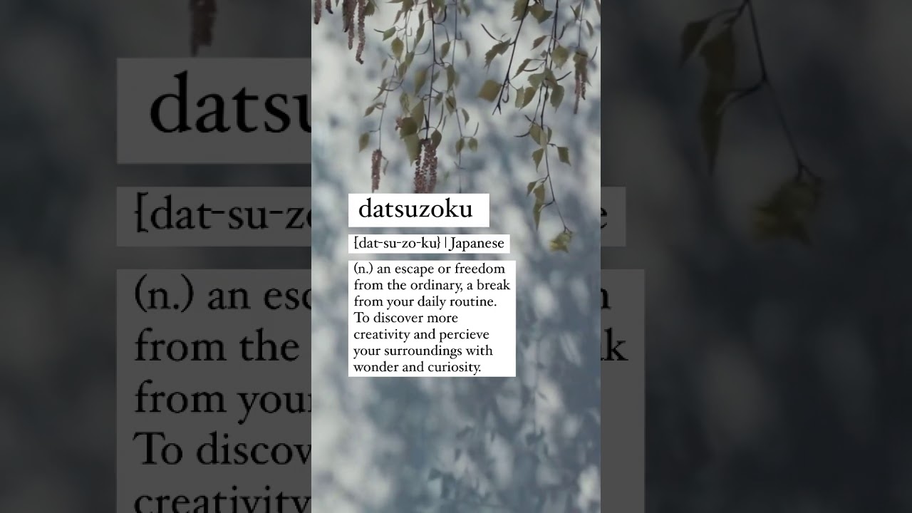 Datsuzoku Japanese Word Meaning Escape From The Ordinary YouTube datsuzoku-japanese-word-meaning-escape-from-the-ordinary-youtube