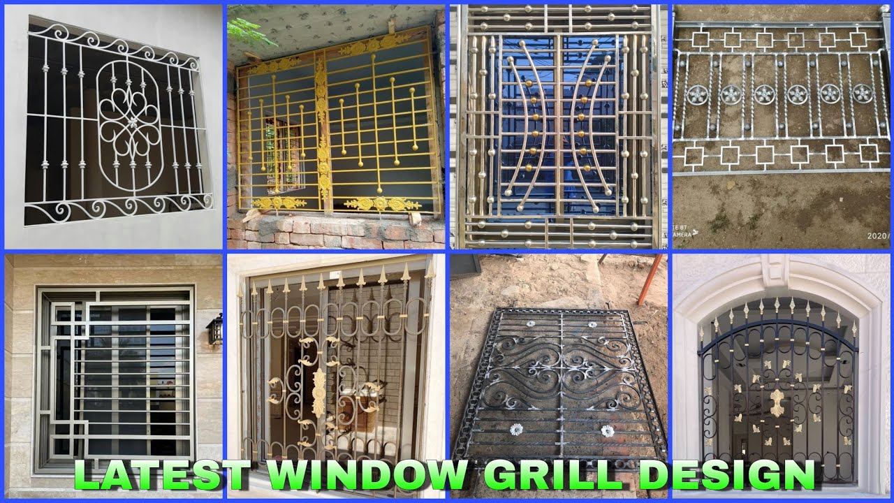 Top 10 Latest Window Grill Designs 2025 | Modern Iron & Steel Window ...