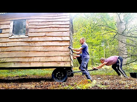MOVING CREAKING HUT OUT OF WOODS - YouTube