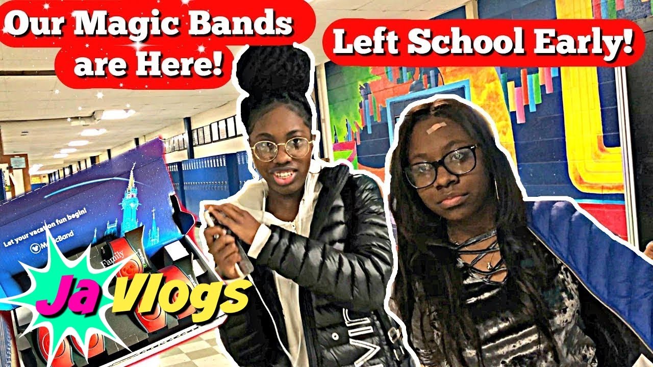 THEY HAD TO LEAVE SCHOOL EARLY | OUR MAGIC BANDS ARE HERE! | JaVlogs ...