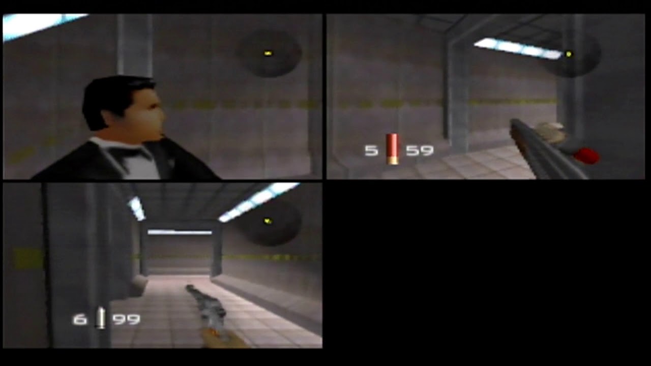 GoldenEye 007 Multiplayer Fun: 3 Player Part 1(You only live twice ...