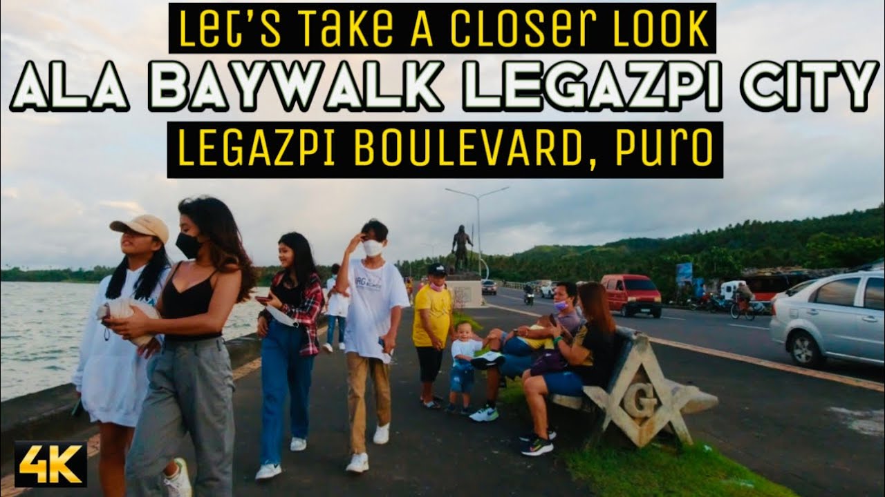 SEASIDE Ala BAYWALK - Legazpi City, Boulevard [4K] | Albay, PHILIPPINES ...