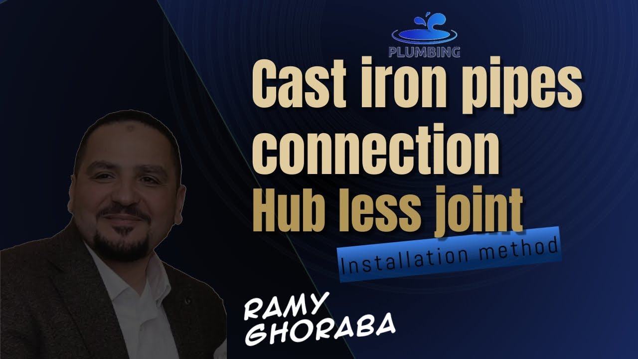 PLUMB 20 Cast iron pipe connection Hub less joint - YouTube
