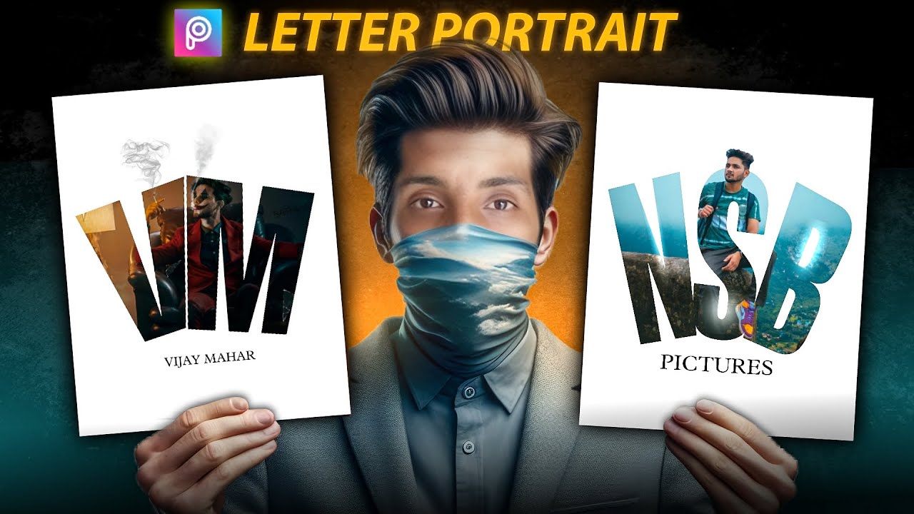 Letter Portrait Photo Editing in Picsart | Picsart Photo Editing ...