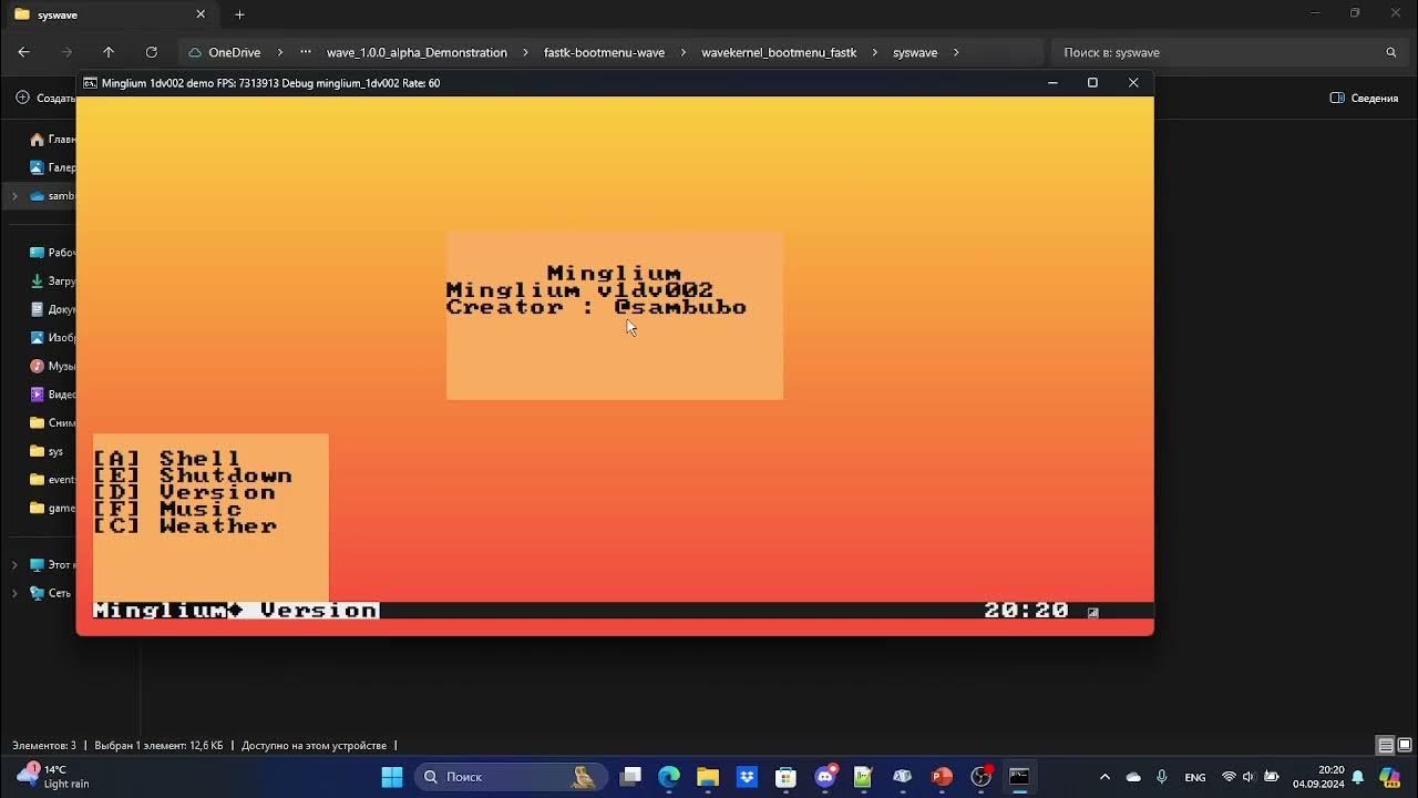 MingliumOS - Pure Batch Project. - YouTube
