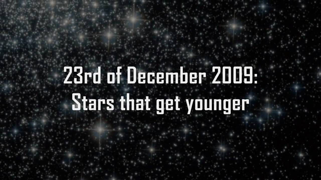 Hubble Update 2 {23rd of December 2009}: Stars That Get Younger - YouTube