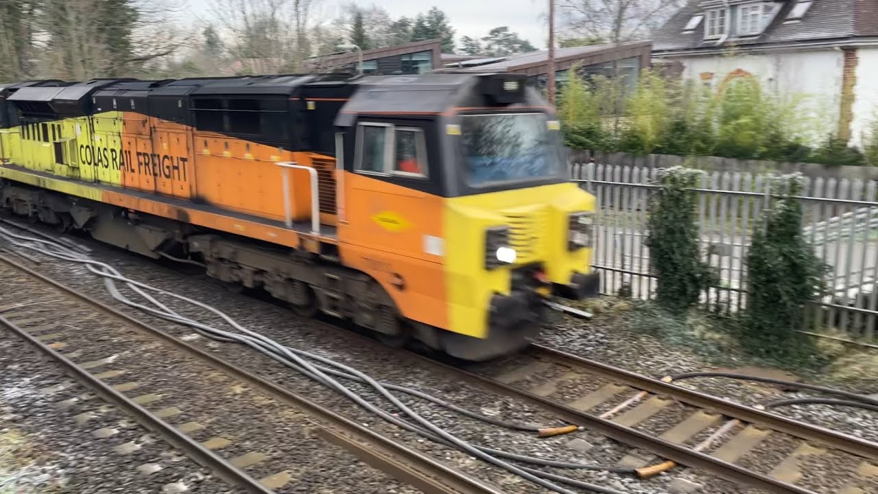 Class 70 + 66 | 70813 + 66847 ‘Terry Baker’ | Colas Rail Freight - YouTube