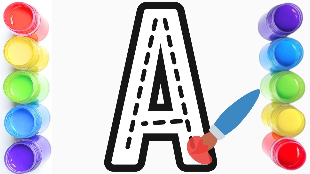 Learn Uppercase english alphabets A to Z | Alphbet coloring pages for ...